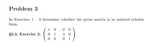 [solved] problem 3 in exercises 1 3 determine whether the given