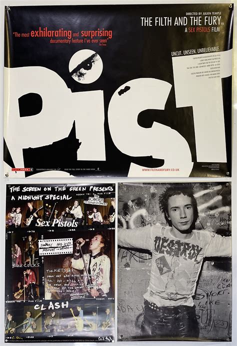 Lot 125 Sex Pistols Poster Collection Inc Filth