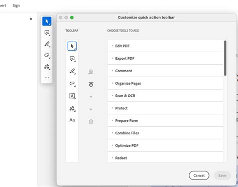 Solved Save Customize Quick Action Toolbar Adobe Product Community