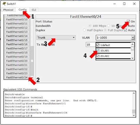 Cara Membuat VLAN Dengan Switchport Trunking Di Cisco Packet Tracer