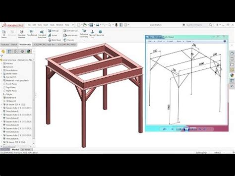 Solidworks Weldments Tutorial Steel Structure With Welding Part Empower Youth