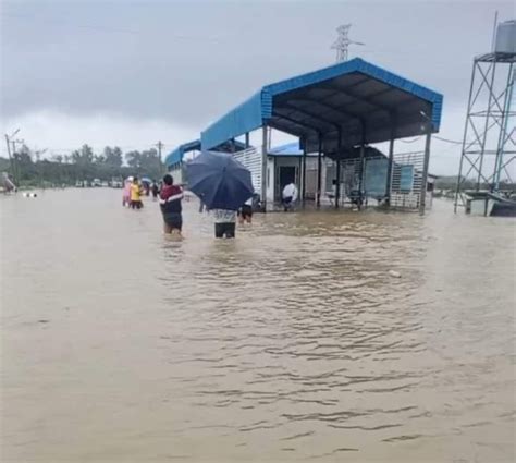 ပဲခူးမြစ်ရေကြီးမှုကြောင့် အမြန်လမ်းပိုင်းတွင် ရေကြီးနစ်မြုပ်မှုများရှိသော်လည်း ရန်ကုန် နေပြည