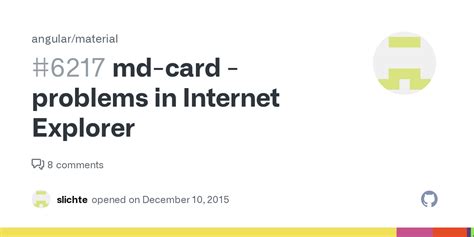 Md Card Problems In Internet Explorer Issue Angular Material GitHub