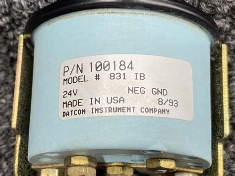 100184 Datcon 831ib Battery Voltage Indicator Volts 24 For Sale