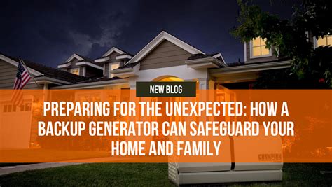 How A Backup Generator Can Safeguard Your Family Home