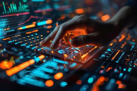 Premium Photo Close Up Of Hands Analyzing Digital Data On A