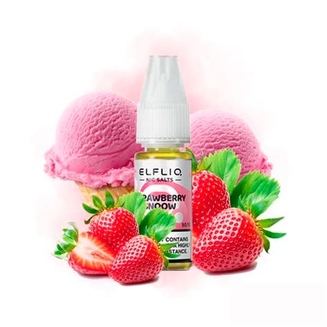 Жидкость на солевом никотине Elf Liq Elf Bar 10 мл Strawberry Snow 50 мг 5 для Pod систем