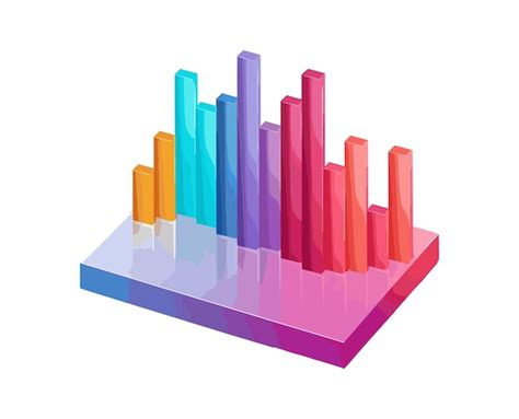 Premium Vector Graph Bar Chart Icon Vector