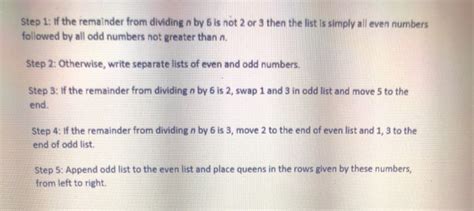 Use This Algorithm When Solving The N Queen Problem