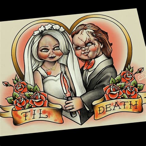 Chucky And Tiffany Tattoo Ideas