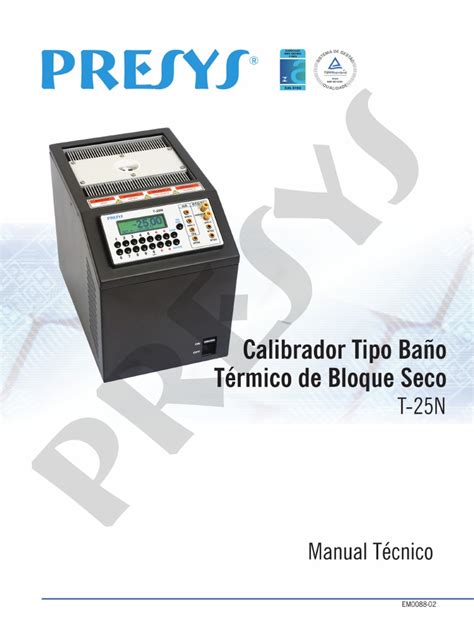 Manual 3 T 25n Pdf Calibración Sensor