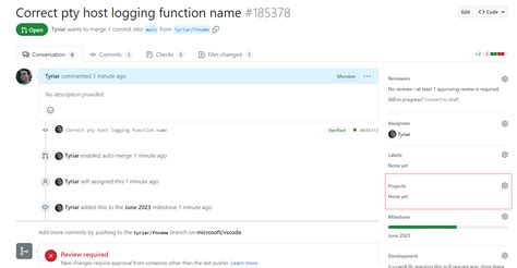 support setting project when viewing a pr · issue 4926 · microsoft