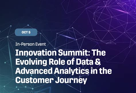 Innovation Summit The Evolving Role Of Data And Advanced Analytics In