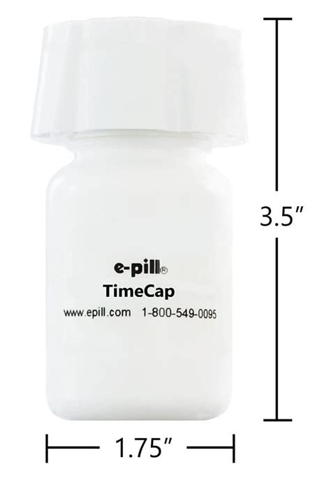 Timecap Electronic Pill Bottle Cap With Time Stamp 24 Hour Dose Alarms