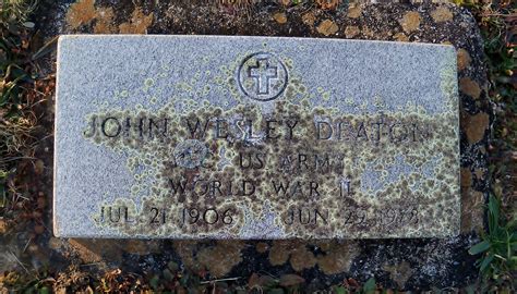 John Wesley Deaton 1906 1978 Homenaje De Find A Grave