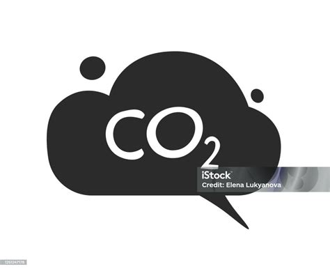 Co2 탄소 오염 및 배출 구름 벡터 아이콘 또는 다이옥디 배출 연기 버블 기호 일러스트레이션 공기 오염 기호 개념 기체 물리 구조에 대한 스톡 벡터 아트 및 기타 이미지