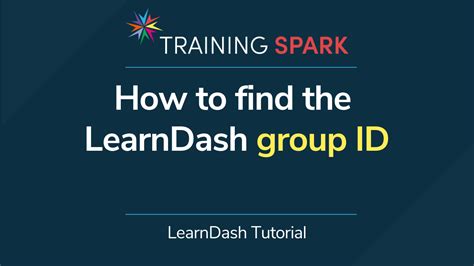 How To Find The LearnDash Group ID