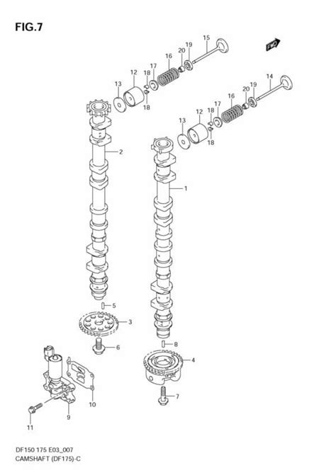 Camshaft Df175 30626 Precision Marine
