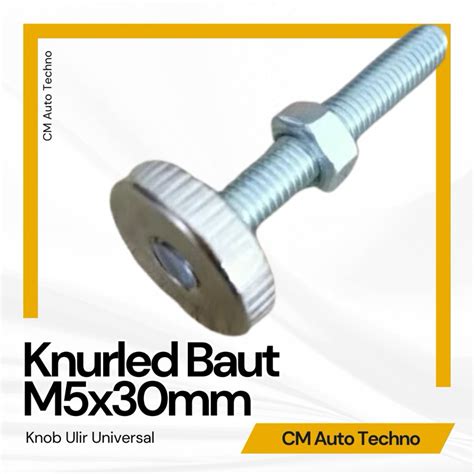 Jual Knob Ulir Knop Knurled Baut Ulir M5 X 30 Mm Universal Shopee