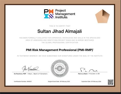 Pmirmp Riskmanagement Projectmanagement Professionalgrowth Logistics Supplychain Sultan