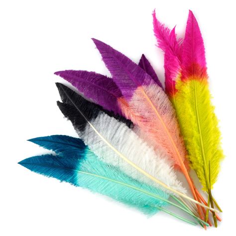 Lime And Pink Tipped Ostrich Nandu Feathers Ostrich Feather Nandus 13