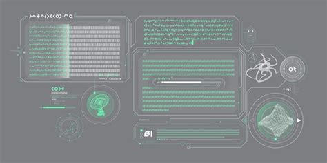 Premium Vector Scifi Interface Of Data Decoding Program