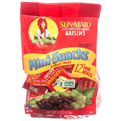 Sun Maid Carton Raisins 12pk 6 Oz Jc Sales