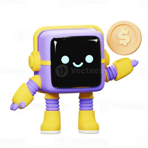3d Happy Cube Robot 23404867 Png