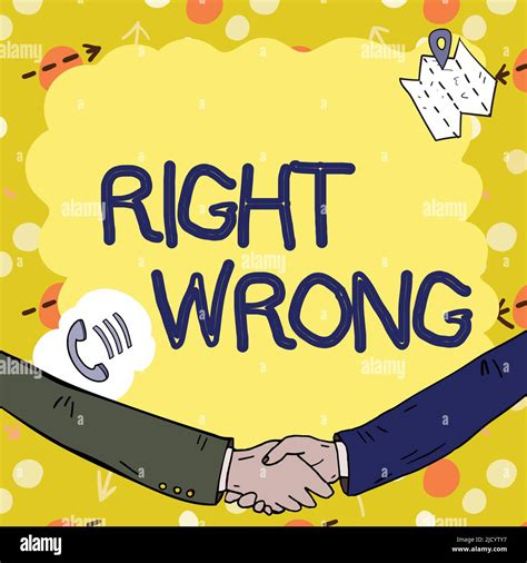 Text Showing Inspiration Right Wrong Internet Concept Choose Between Two Decisions Correct And