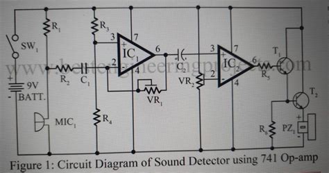 circuit using 741 op amp