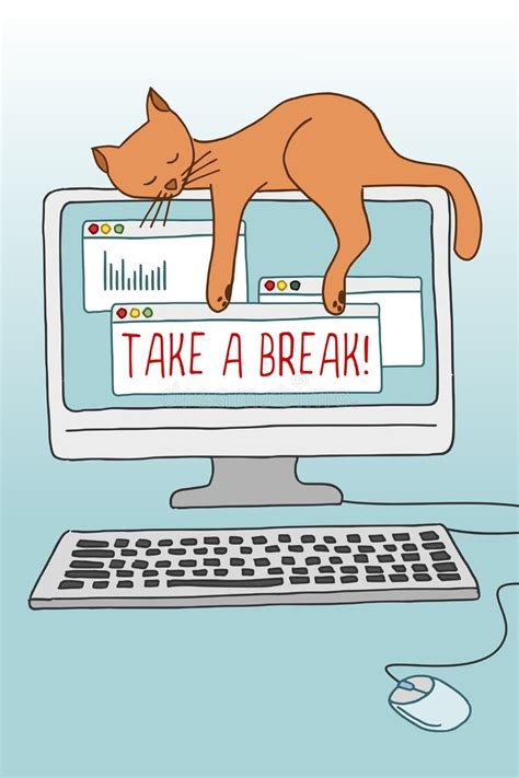 Funny Break Time Stock Illustrations 1058 Funny Break Time Stock