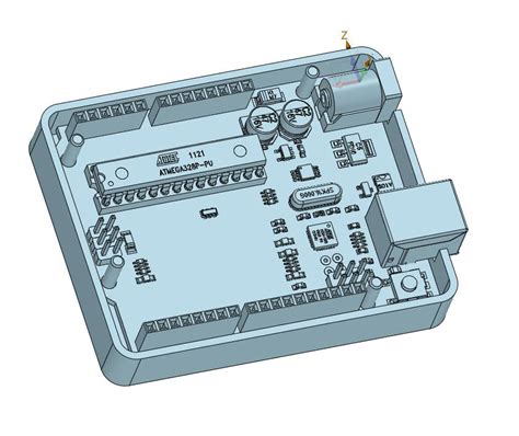 开源电子原型平台Arduino板 STEP 模型图纸下载 懒石网
