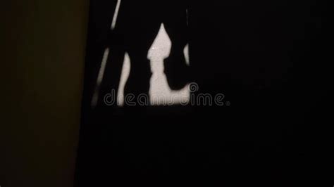 Shadow On The Ground R Of Couple In Love Looking To Each Other And