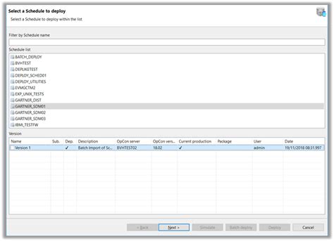 Deploy Deployment Schedules Help