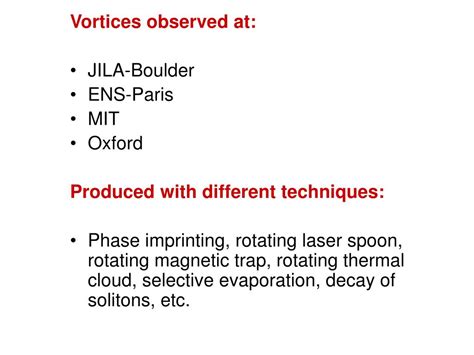 Ppt Rotations And Quantized Vortices In Bose Superfluids Powerpoint