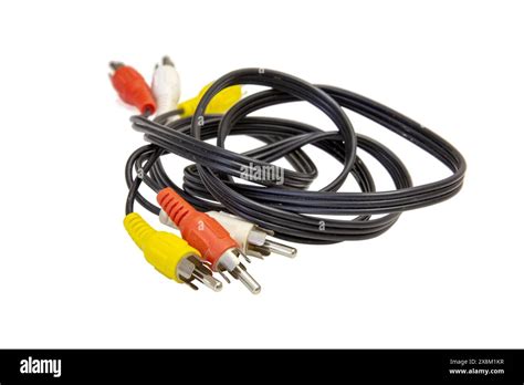 Connectors Inputs And Outputs Audio And Video For Signal Devices Isolated On White Background