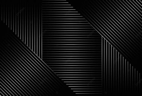 Retro Monochrome Graphic Design Gradient Vector Line Pattern On Diagonal Black Background Vector