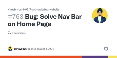 Bug Solve Nav Bar On Home Page · Issue 763 · Khushi Joshi 05food