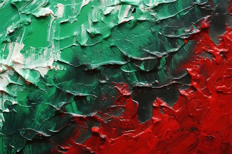 빨간색과 녹색의 추상화 누끼 물감 미술 배경 일러스트 및 사진 무료 다운로드 Pngtree