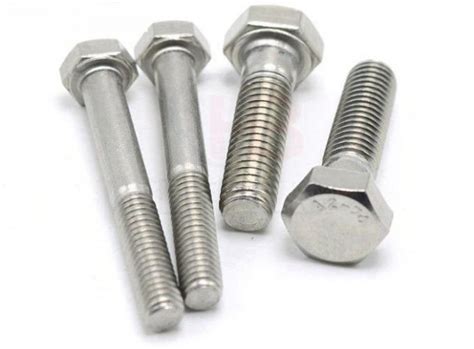 316 Stainless Steel Hex Head Screw Stainless Steel Hex Bolts Din931 Hex