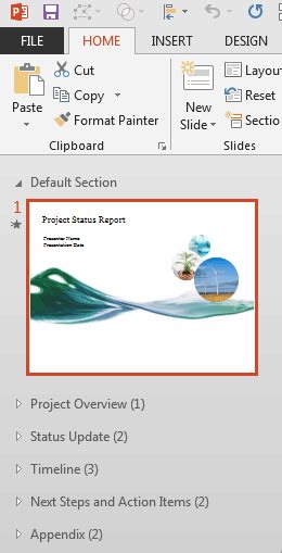 Getting Started With Sections In Powerpoint 2013 For Windows