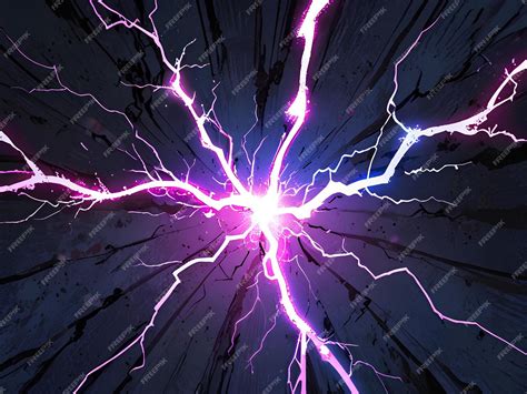 Lightning Bolt Effect Premium Ai Generated Image