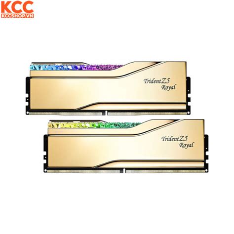 Ram G Skill Trident Z5 Royal 48gb 2x24gb Cl40 8400mhz Ddr5 Gold F5 8400j4052g24gx2 Tr5g