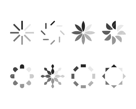 premium vector collection loading bar status icon vector illustration