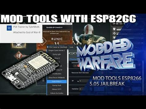 how to use mod tools with esp8266 and esp32 5 05 jailbreak