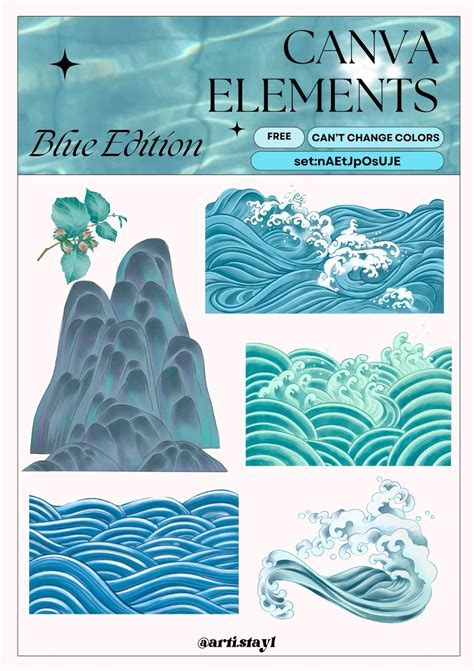 Free Canva Elements 🦋 Scrapbook Canvas Graphic Shapes Design