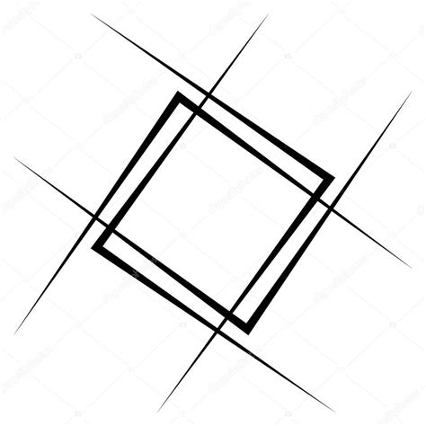 Intersecting Lines Forming Square Shape Stock Vector Vectorguy 148406173