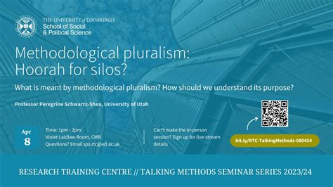 Rtc Talking Methods Seminar Wither Methodological Pluralism Hoorah For Silos School Of