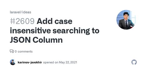 Add Case Insensitive Searching To Json Column · Issue 2609 · Laravel