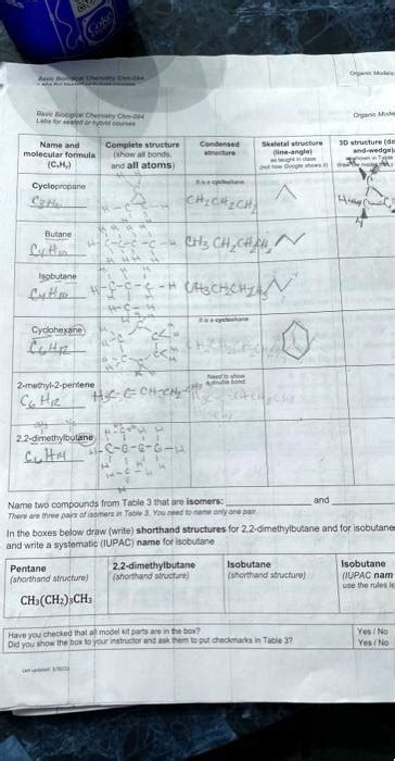 Basic Biological Chemistry Chem 204 Labs For Seated Or Hybrid Courses